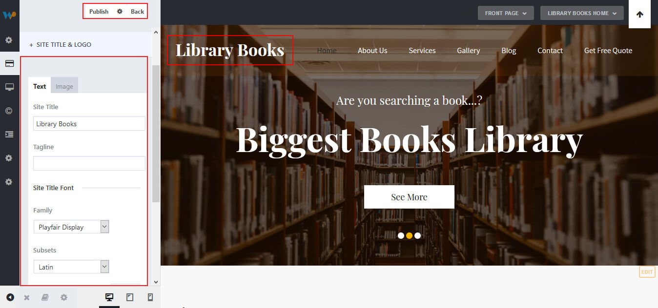Library Books Theme Documentation