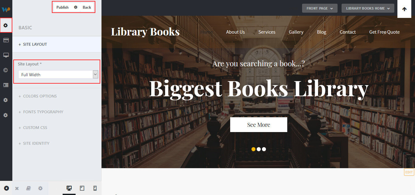 Library Books Theme Documentation