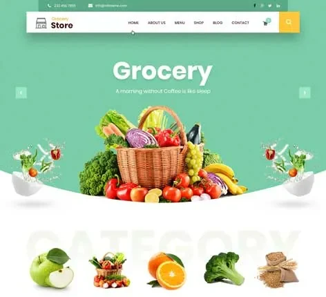 Modern Grocery WordPress Theme for Online Stores