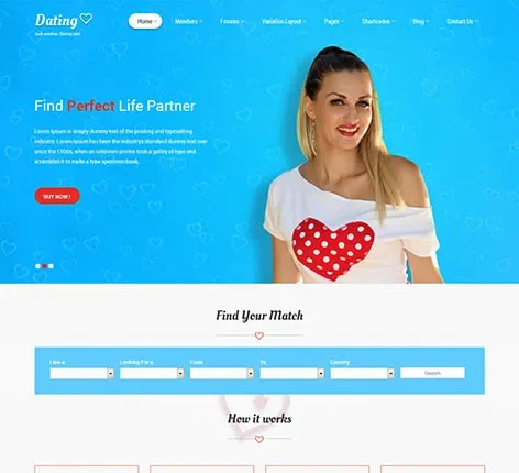 WordPress Dating Theme - Modern & Fully Responsive Design