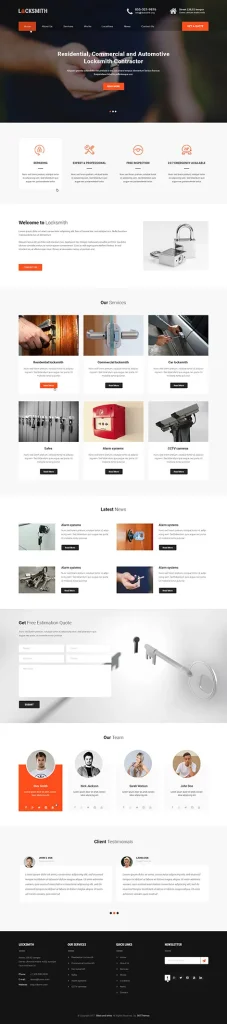 Security Systems WordPress Theme for Safety & Surveillance