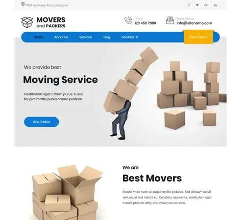 Free Self Storage WordPress Theme for Warehouse and Storage Businesses