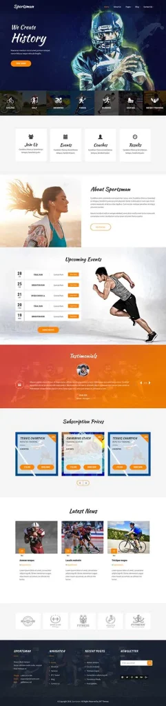 Download Sports League WordPress Theme for Clubs 2026