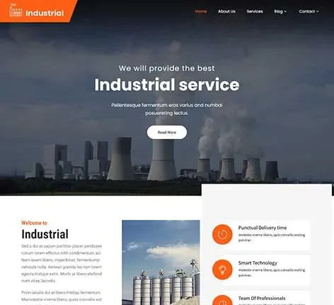 Best Industrial Company WordPress Theme for Factories 2026